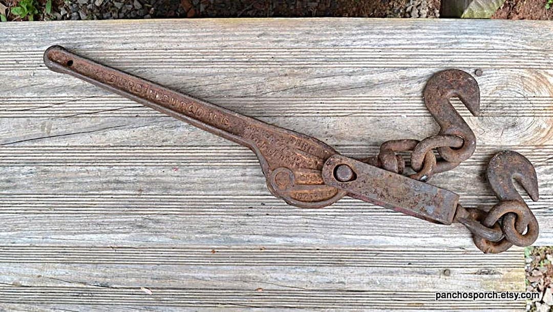 Vintage Durbin Durco Chain Binder: Heavy Duty Rustic Trucker Tool - Etsy