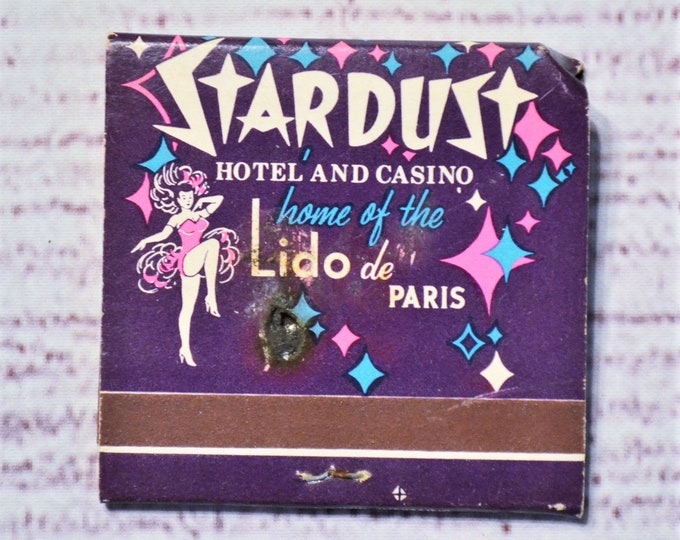 Vintage Stardust Hotel Casino Matchbook Las Vegas Lido De Paris ...