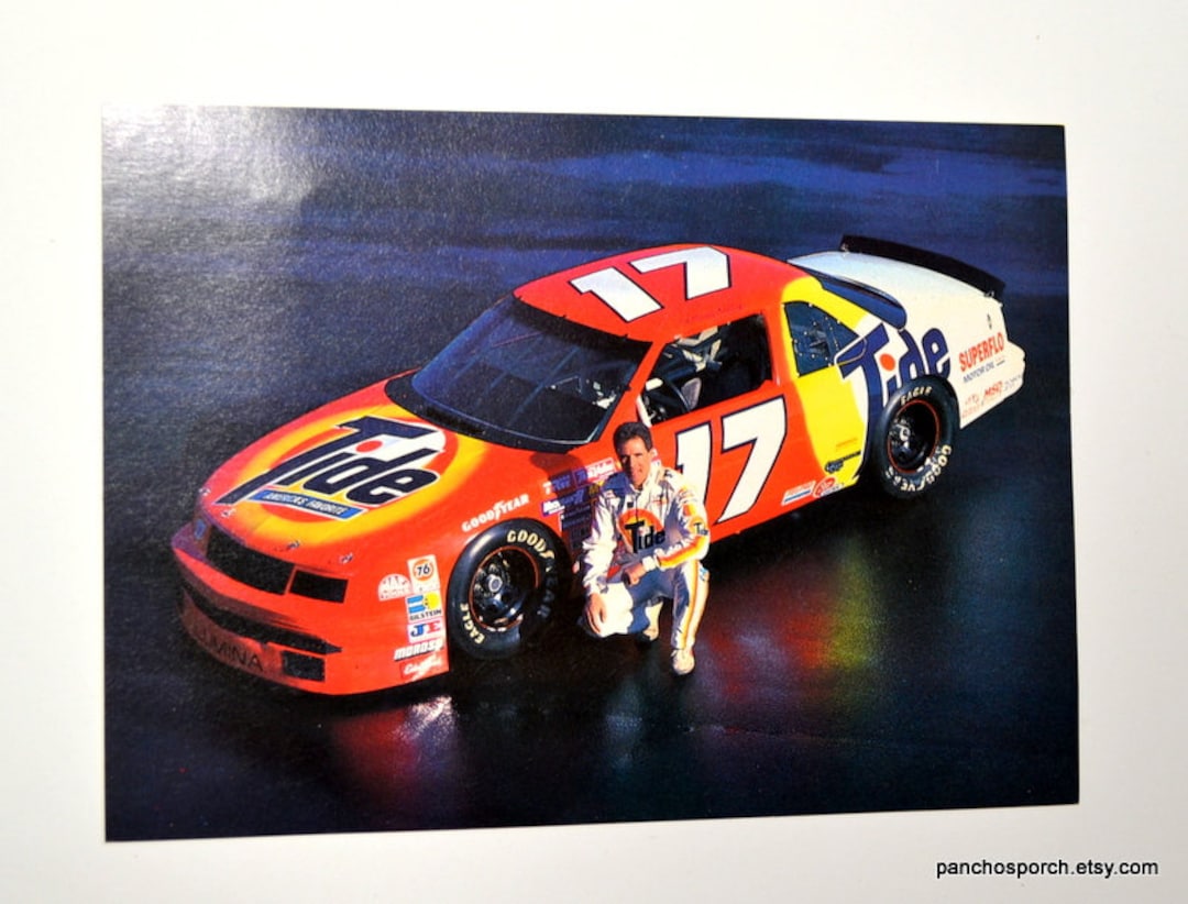Vintage Darrell Waltrip #17 Stat Card: 1980s NASCAR Tide Racing Promo ...