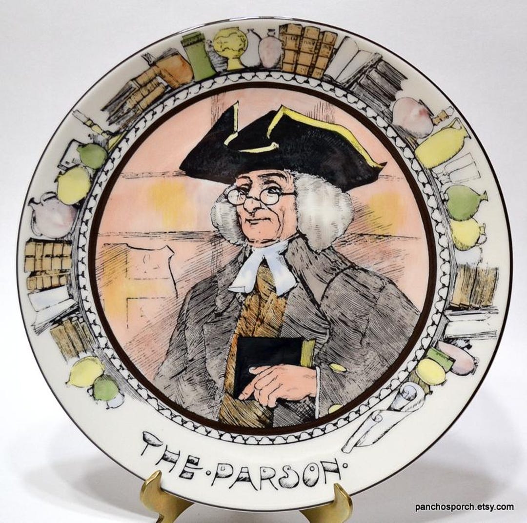Vintage Royal Doulton "the Parson" Plate - England Wall Decor - Etsy