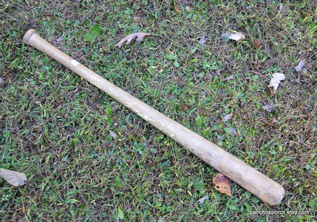 Vintage Wooden Baseball Bat Distressed Worn Weathered H & B Hillerich ...