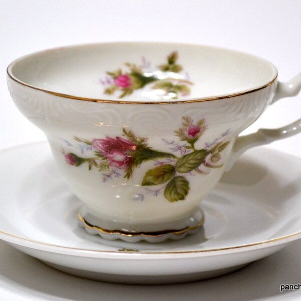 Pink Rose Tea Cup - Etsy