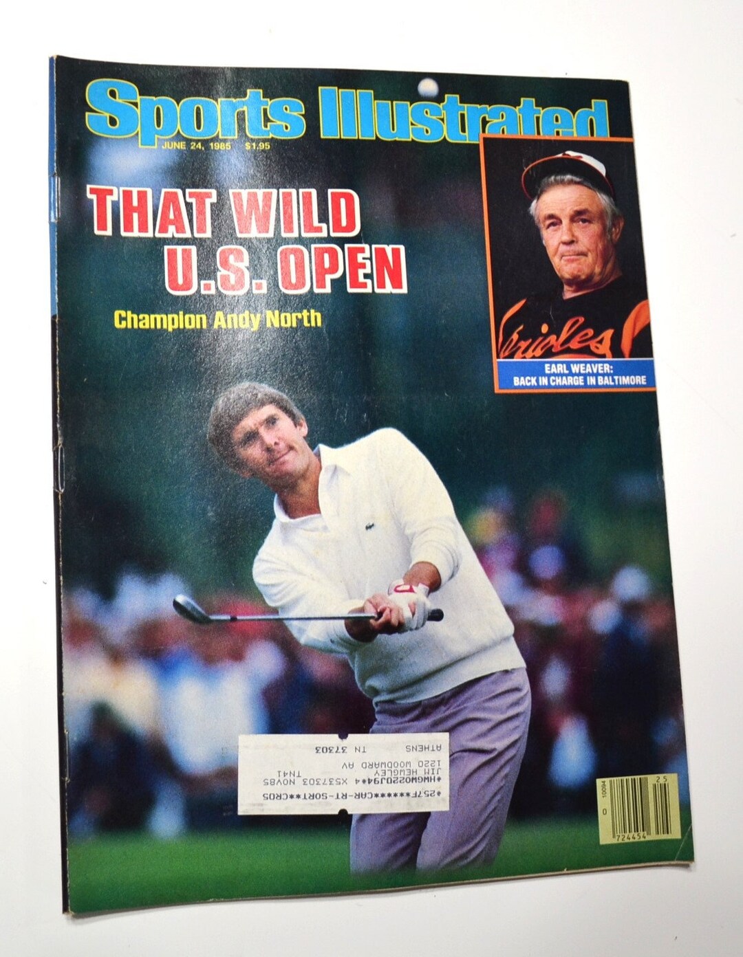 Vintage Sports Illustrated Magazine Andy North Golf US Open - Etsy