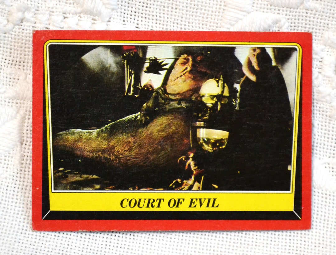 STAR WARS Return of the Jedi Trading Card No 13 Court of Evil Jabba ...