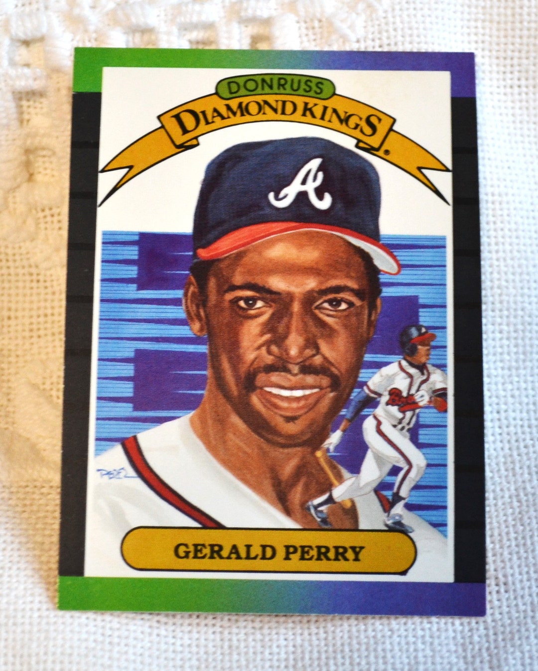 Gerald Perry 1988 Donruss Diamond Kings Baseball Card 22- Atlanta ...