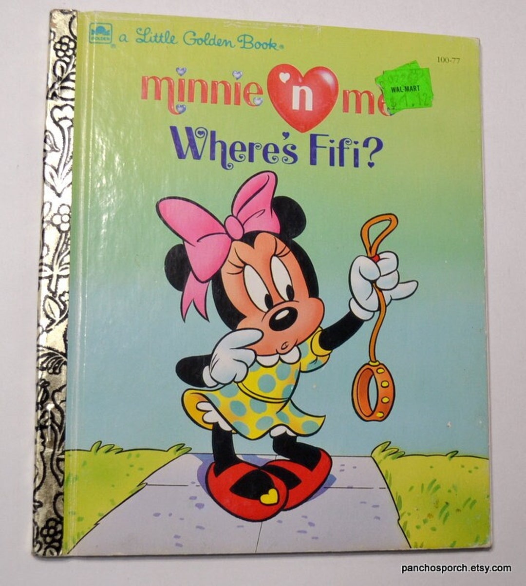 Vintage MINNIE N ME Wheres Fifi Little Golden Book Walt Disney Minnie ...