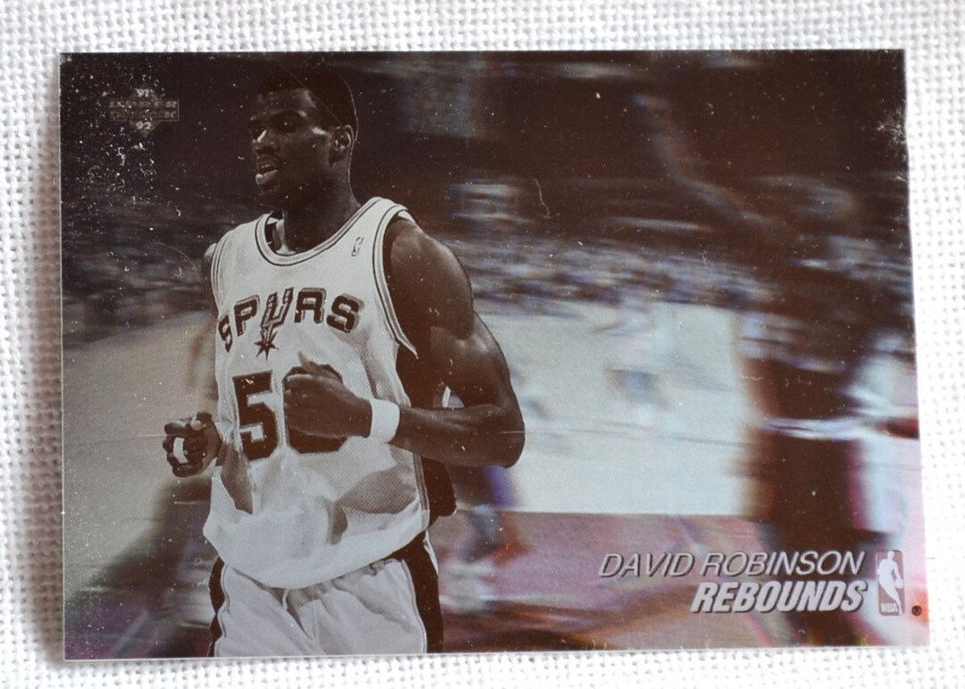 David Robinson Basketball Card 1991 Upper Deck No AW6 Hologram NBA ...