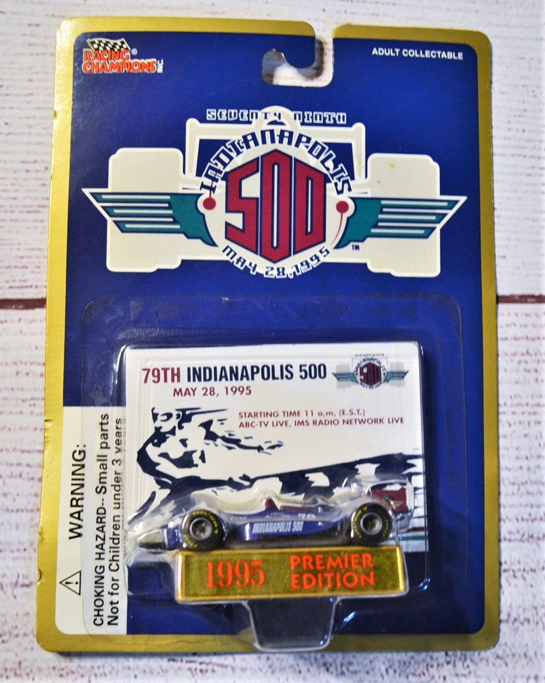 Vintage Indianapolis 500 Diecast Car Trading Card Indy Car Racing ...