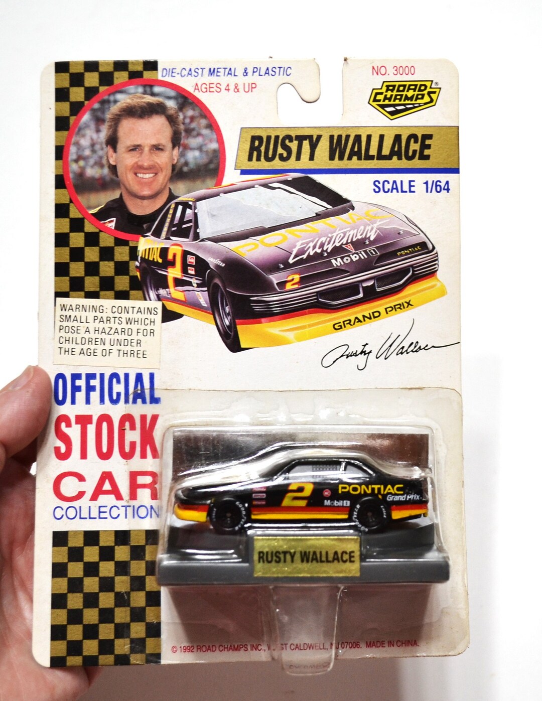 Vintage RUSTY WALLACE No 2 Diecast Car 1/64 Scale Official Stock Car ...