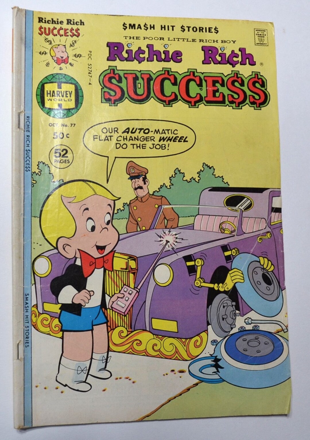 Vintage Richie Rich Success Comic Book No 77 Harvey Comics October 1977 ...