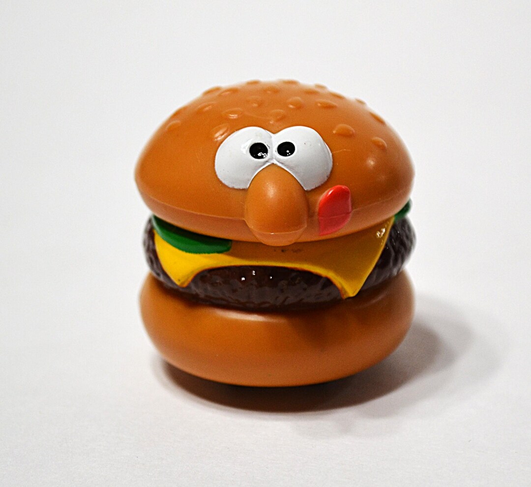 Vintage Rolling Hamburger Toy 1989 Hallmark Cards Burger King Kids Meal ...