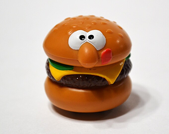 Vintage Rolling Hamburger Toy 1989 Hallmark Cards Burger King Kids Meal ...
