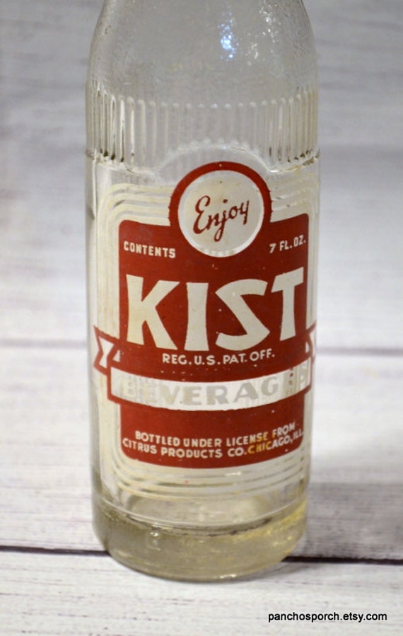 Vintage Kist Beverage Soda Bottle 7 Ounce Knoxville Tennessee - Etsy