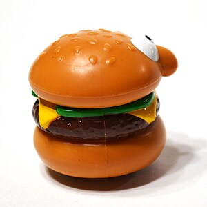 Vintage Rolling Hamburger Toy 1989 Hallmark Cards Burger King Kids Meal ...