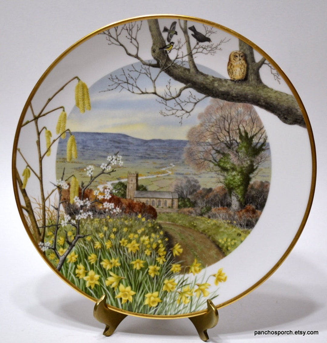 Vintage Peter Barrett Collector Plate Country Church in March Franklin ...
