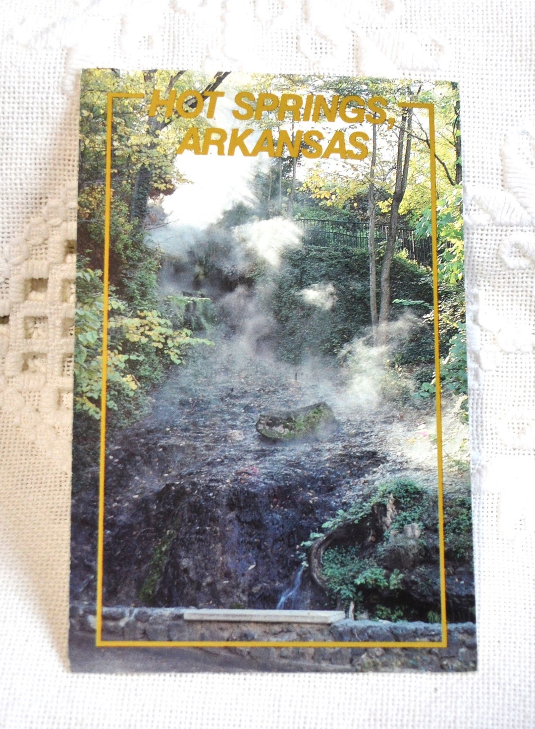 Vintage ARKANSAS Postcard Hot Springs Thermal Water Display Americana ...