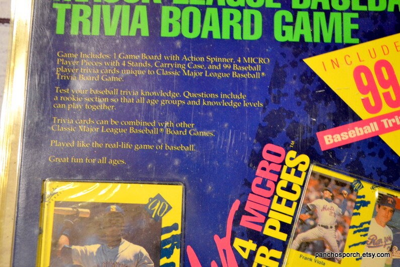 Vintage Major League Baseball Trivia Board Game Sealed 1990 - Etsy