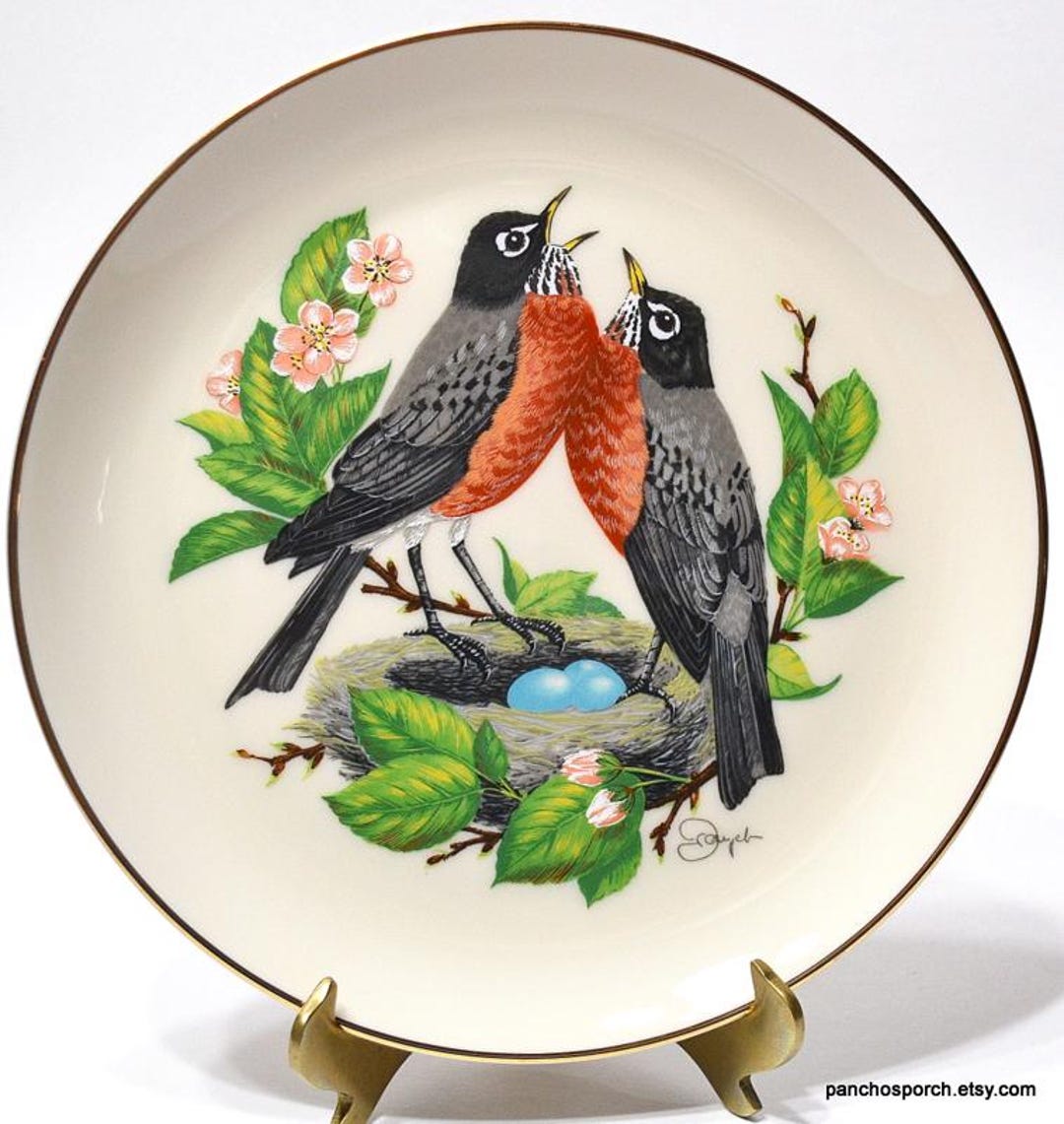 Vintage GUNTHER GRANGET Collector Plate Four Seasons Spring Voices of ...