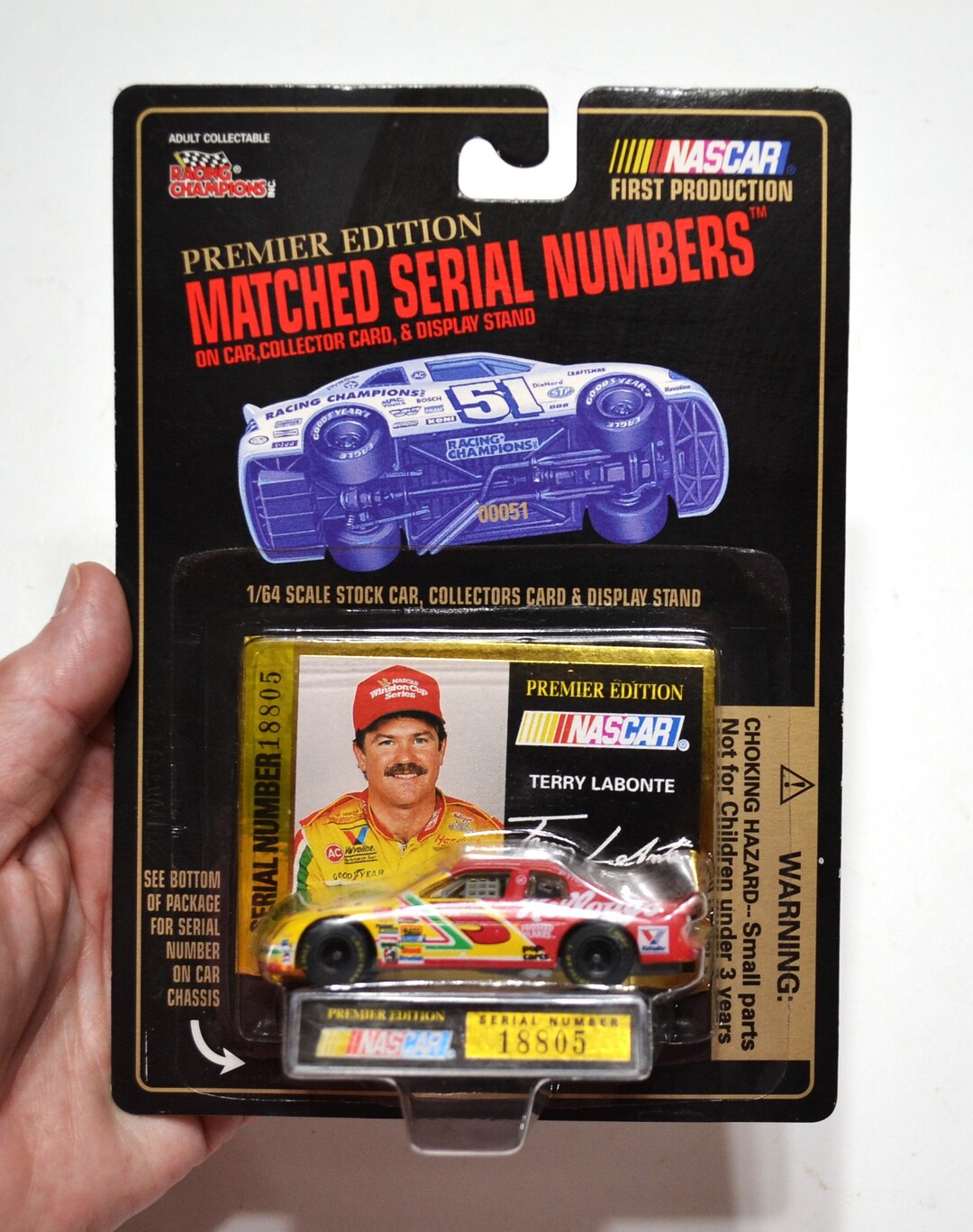 Vintage TERRY LABONTE No 5 Diecast Car 1/64 Scale Matched Serial ...