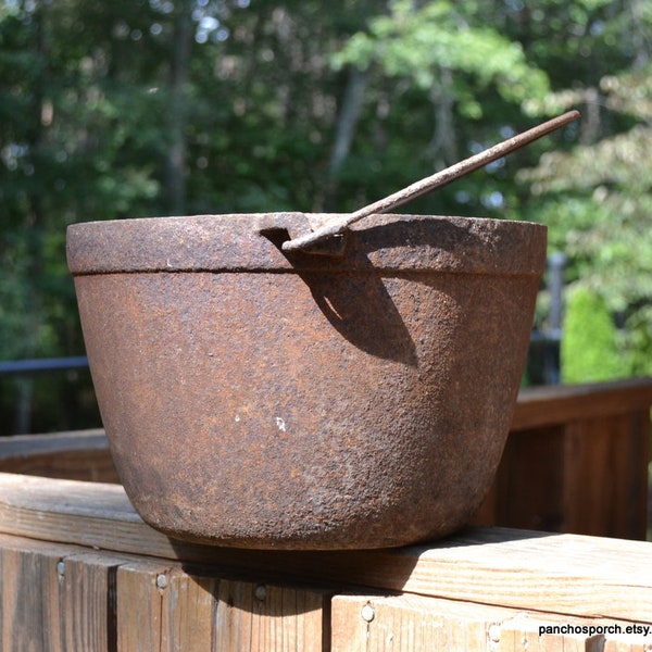 Flat Bottom Cast Iron Pot - Etsy
