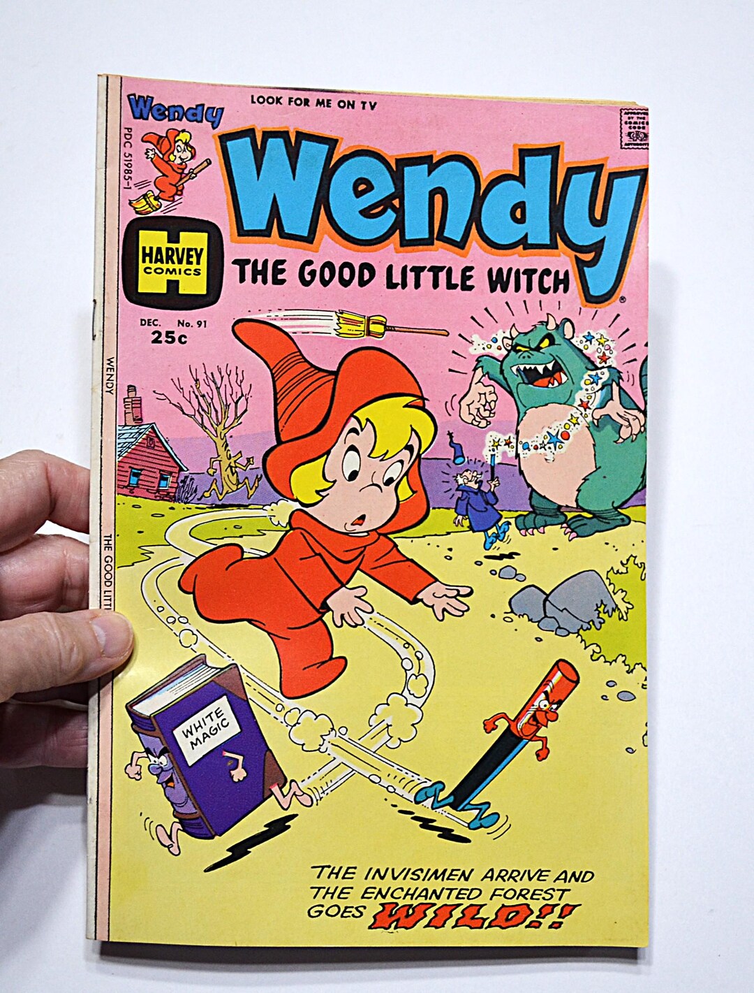 Vintage Wendy Good Little Witch Comic Book, 1975 Harvey Comics No. 91 ...