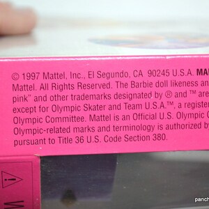 Vintage Barbie Doll Olympic USA Skater 1997 Figure Ice Skating Olympic ...