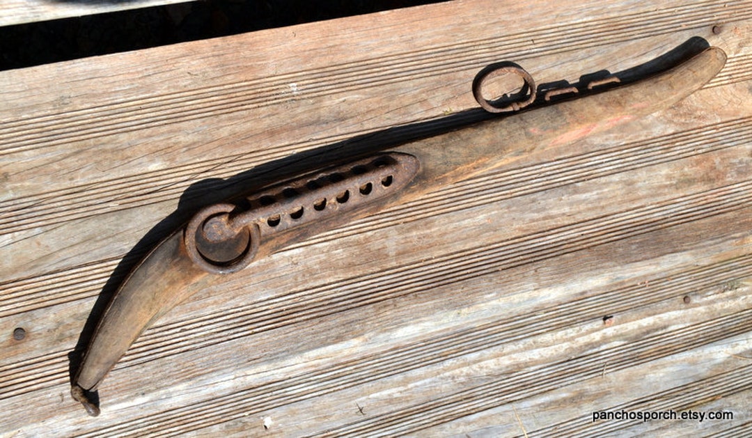 Vintage HARNESS Piece Horse Mule Ox Wood Iron Metal Hitch Harness Part ...
