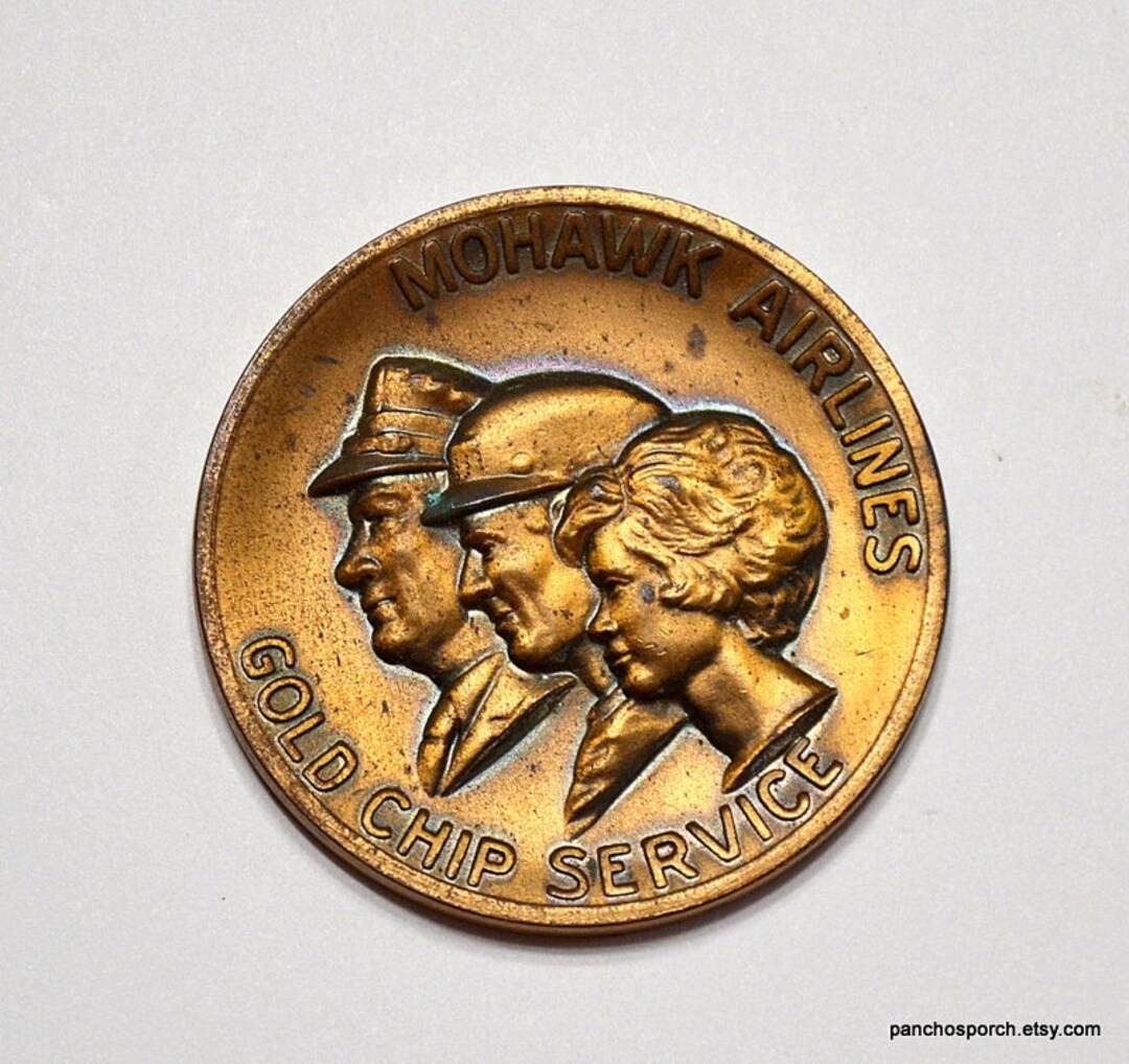 Vintage Mohawk Airlines Medallion: 1960s Aviation Collectible Token - Etsy