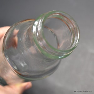 Vintage Clear Glass Rolling Pin 13 Inch Missing Screw Cap Kitchen ...