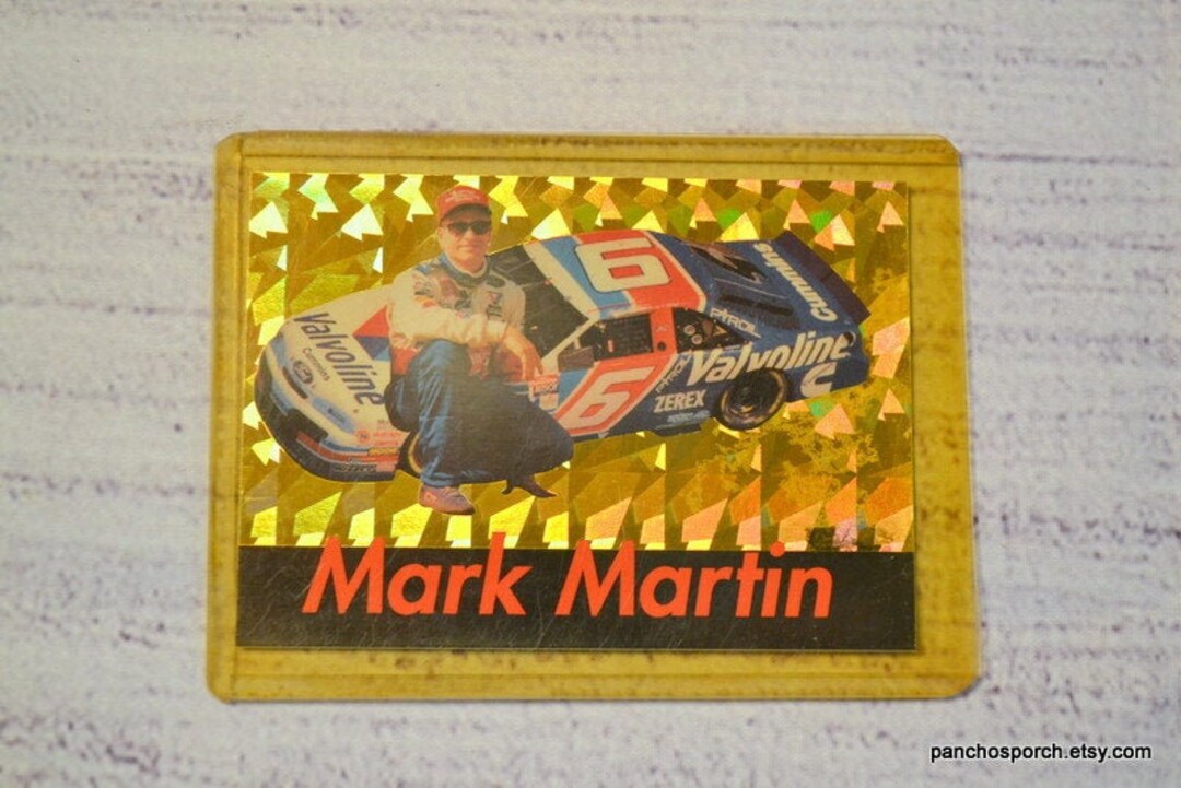 Vintage Mark Martin Trading Card 1995 Reflective NASCAR Memorabilia ...