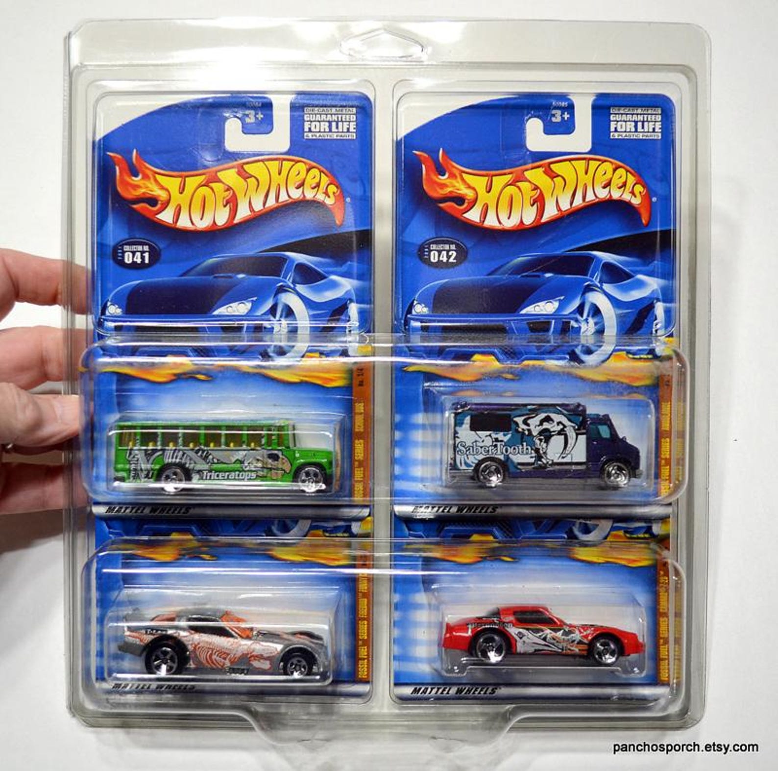 Vintage Hot Wheels Fossil Fuel Set: Dinosaur Theme Diecast Cars, 2001 ...