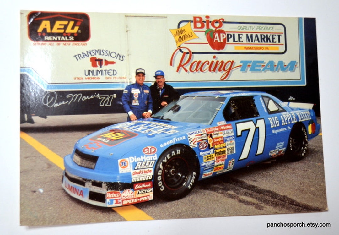 Vintage Dave Marcis NASCAR Promo Card: 1990s Chevrolet Lumina ...