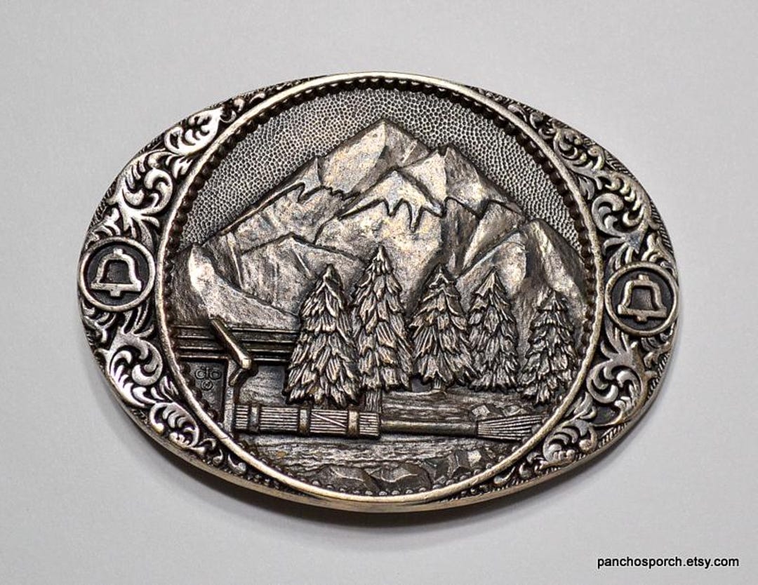 Vintage Lineman Belt Buckle O C Tanner Telephone Bells Mountains 1980s ...