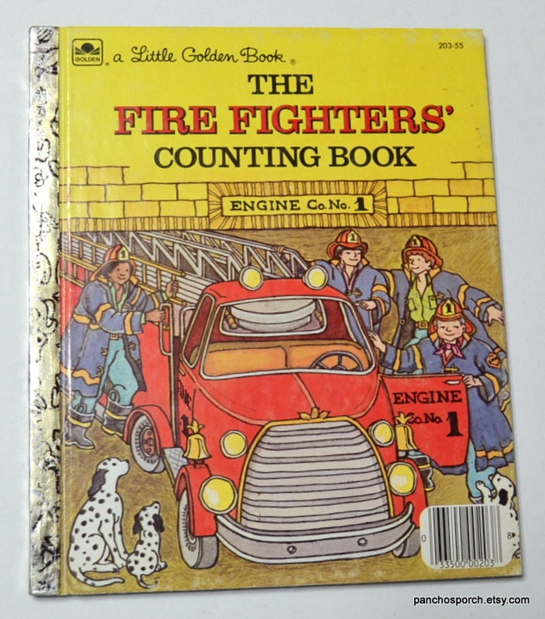 Vintage Fire Fighters Counting Book - Little Golden Book 1980s - Etsy