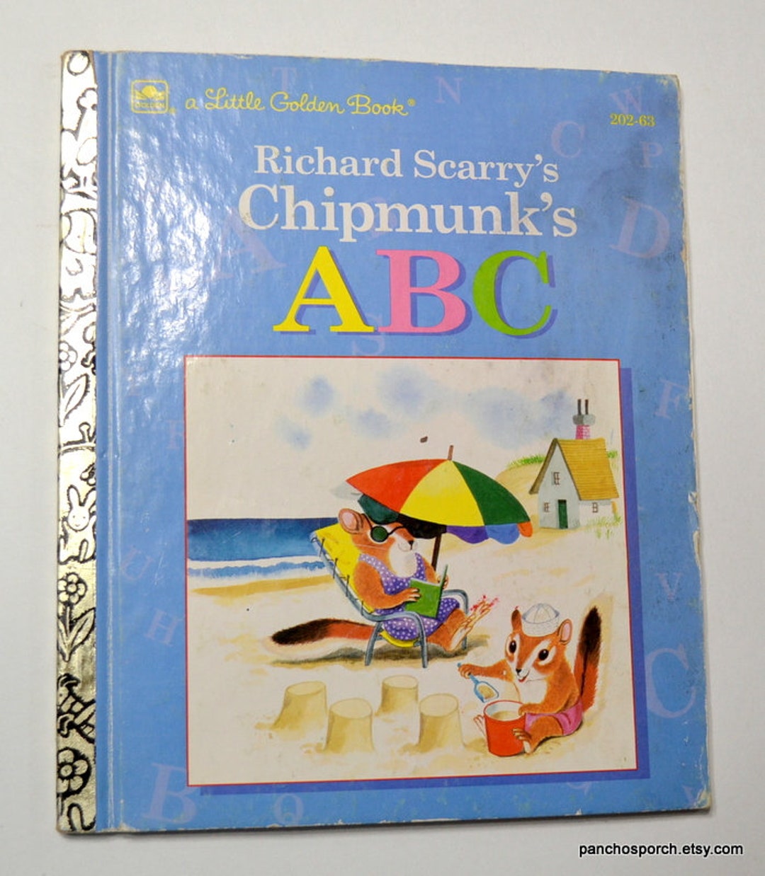 Vintage RICHARD SCARRY Chipmunks ABC Little Golden Book Illustrated ...