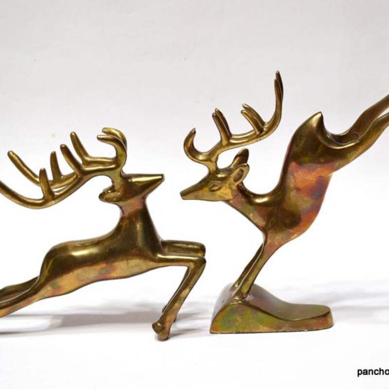 Brass Reindeer - Etsy