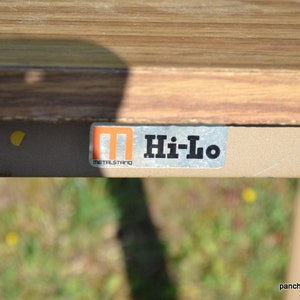 Vintage Hilo Typewriter Table Rolling Drop Leaf Table Cart Beige Metal ...