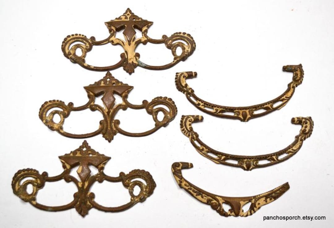 Vintage Victorian Drawer Pull Parts Antique Furniture Hardware ...