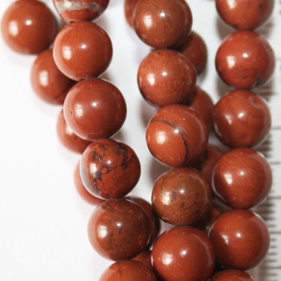 Genuine Red Jasper Beads Round 8 Mm 7.8 Mm Gemstone Beads Full Strand ...