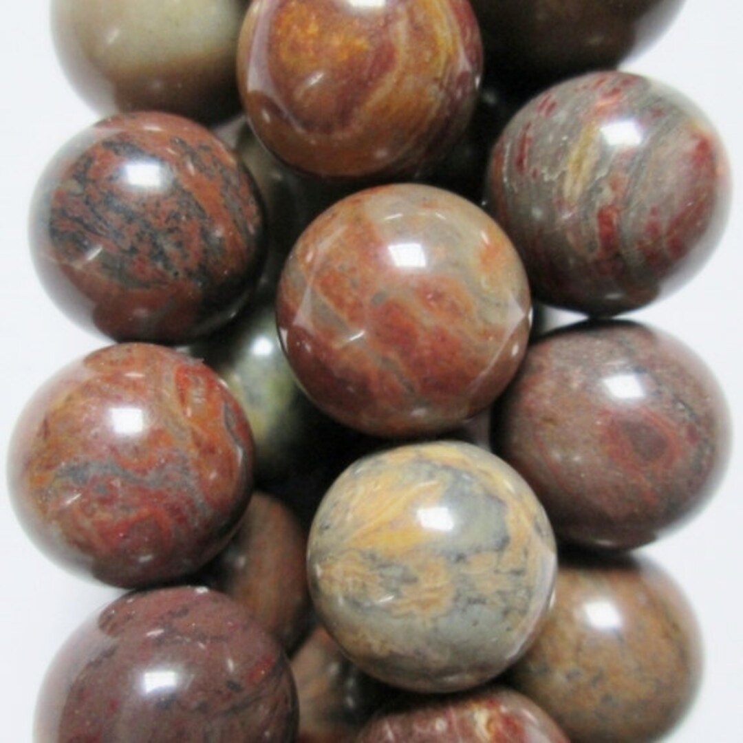 Natural African Rainbow Color Jasper Beads Round 10 Mm Gemstone Beads ...
