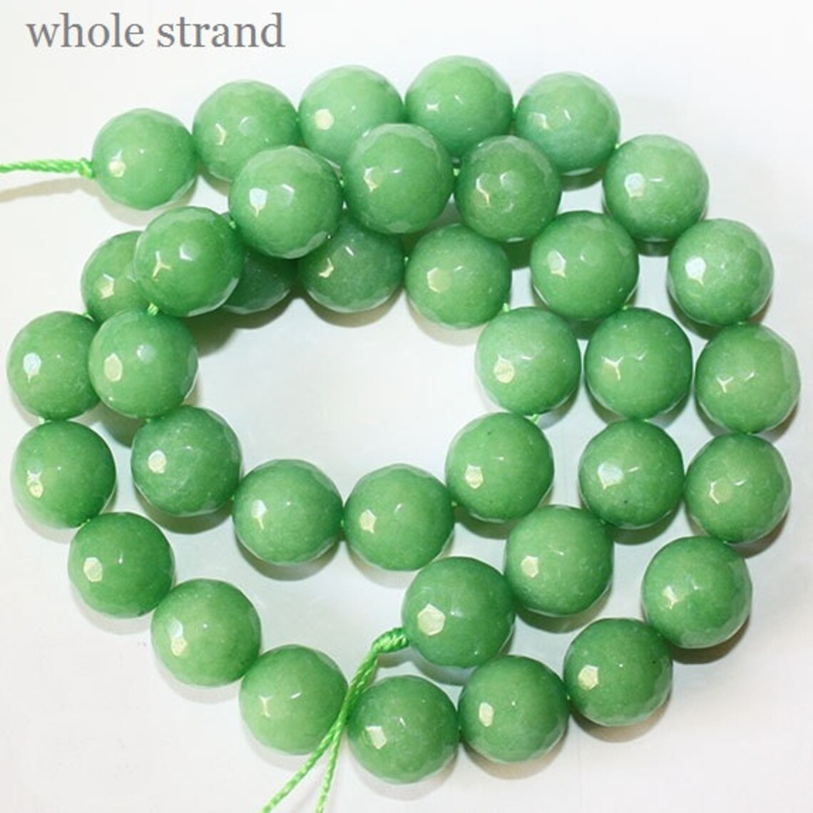 10 Mm Faceted Light Moos Green Quartz Round 10 Mm Colored - Etsy