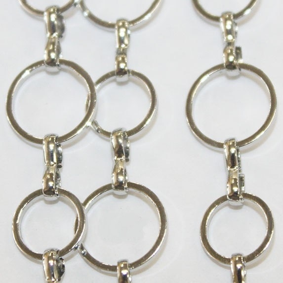 1 Meter 3.3 Feet Platinum Color Brass Base Chain 10 8 Mm - Etsy