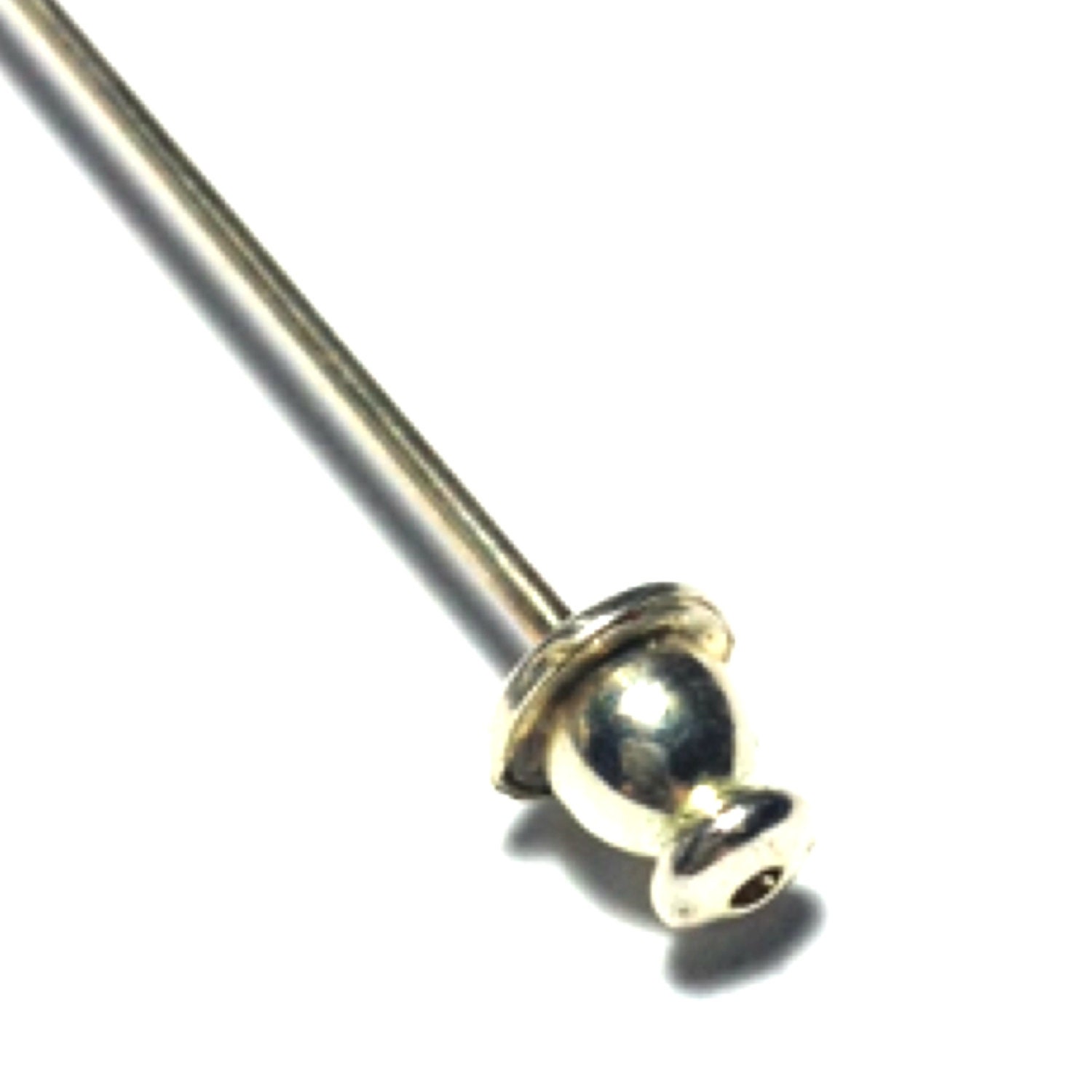 3 X 4 Silver Hat Pins Vintage Style Glass Beads White Etsy