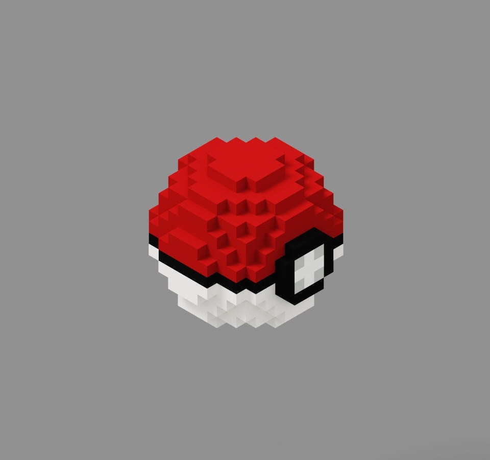 Pokemon Minecraft 3d Pixel Art