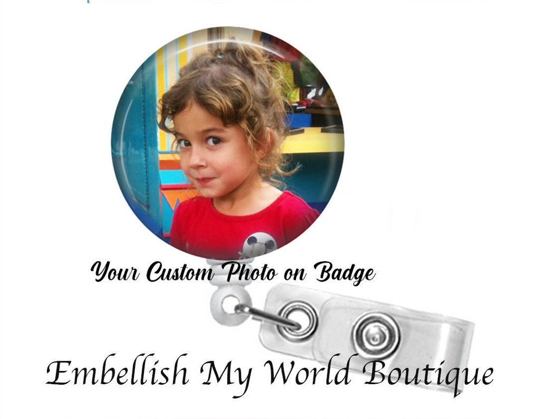 Custom Photo Badge-personalized Badge Reel-badge Reel-personalized ...