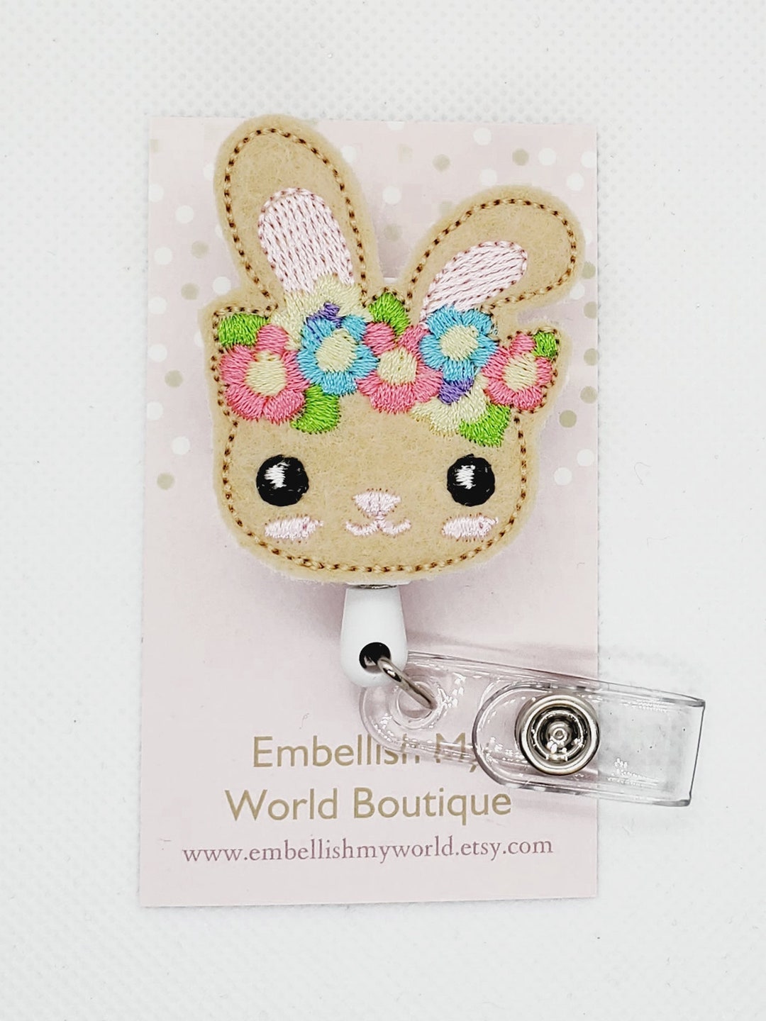 Easter Badge Reel/easter Bunny Badge/badge Holder/id Holder/nurse Badge ...