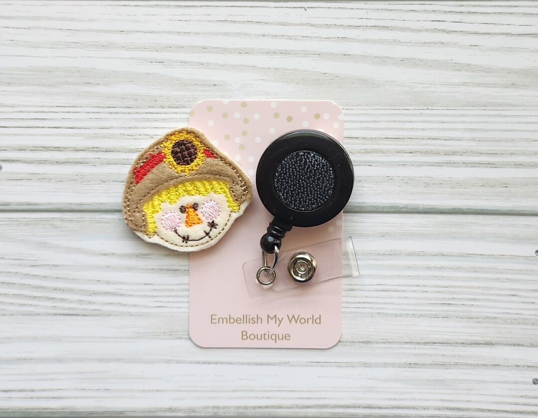 Scarecrow Interchangeable Badge Reel/badge Holder/id - Etsy