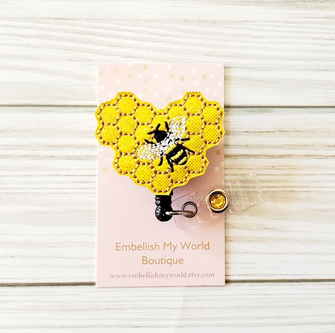 Bee Badge Reel/bee/retractable Badge/nurse Badge/badge Holder/id Holder ...