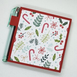 Christmas Sticky Note Holder and Pen Set/sticky Notes/memo - Etsy