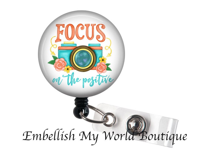 Inspirational Badge Reel/Positive badge/Retractable | Etsy